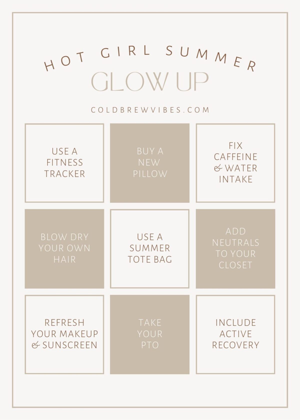 Hot Girl Summer Glow Up Guide • Cold Brew Vibes • Los Angeles Lifestyle Blog